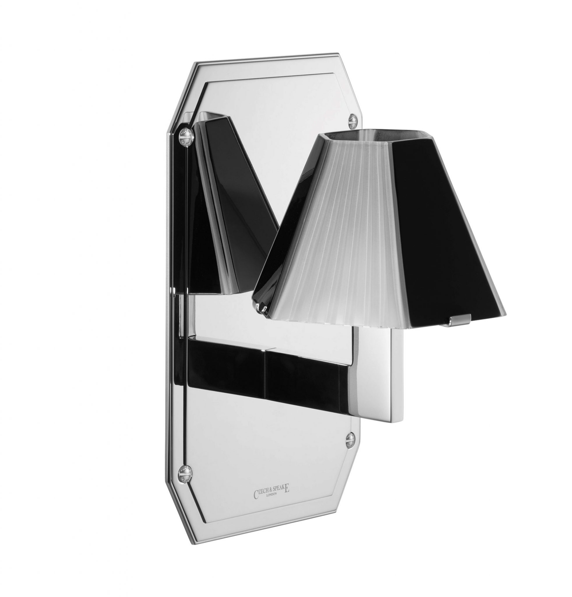 Luxury Cubist Wall Light on Back Plate | Czech & Speake Bathrooms